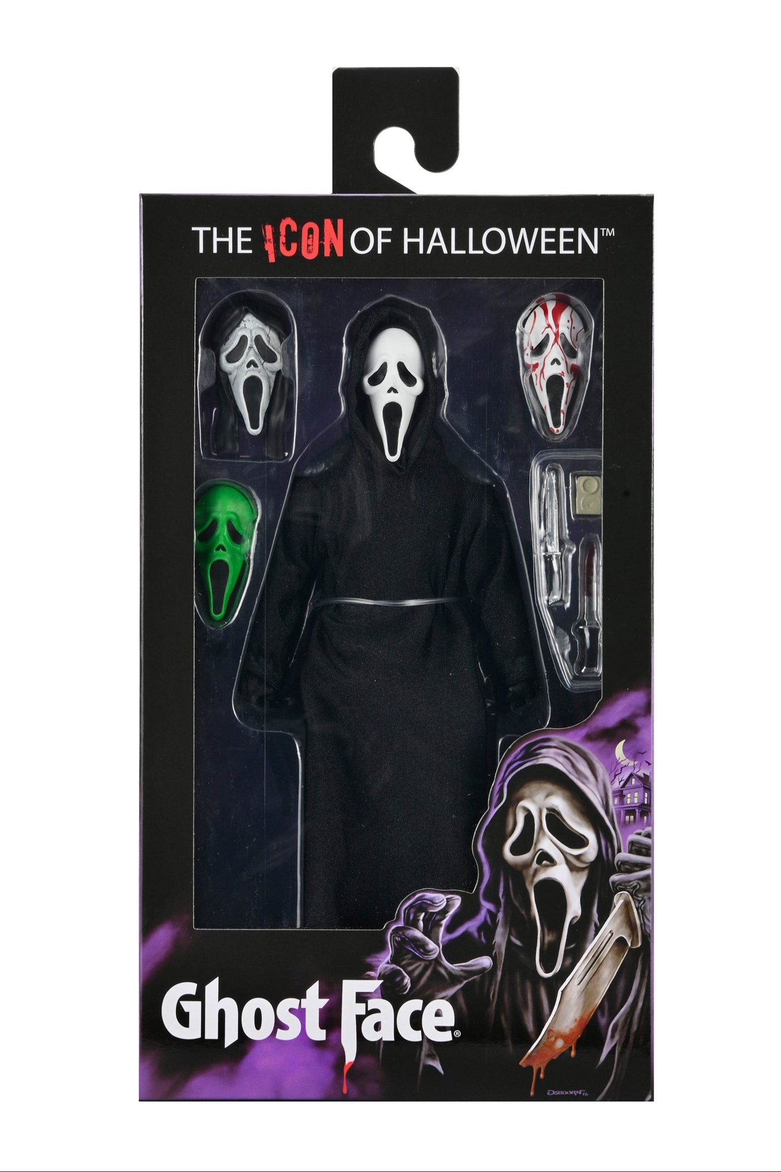 Ghost Face 8" Clothed Action Figure – NECA