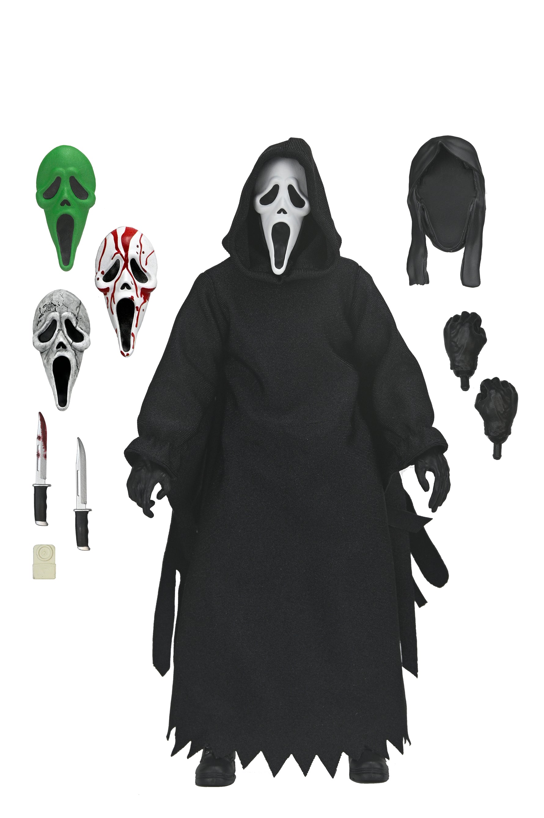 Ghost Face 8" Clothed Action Figure – NECA