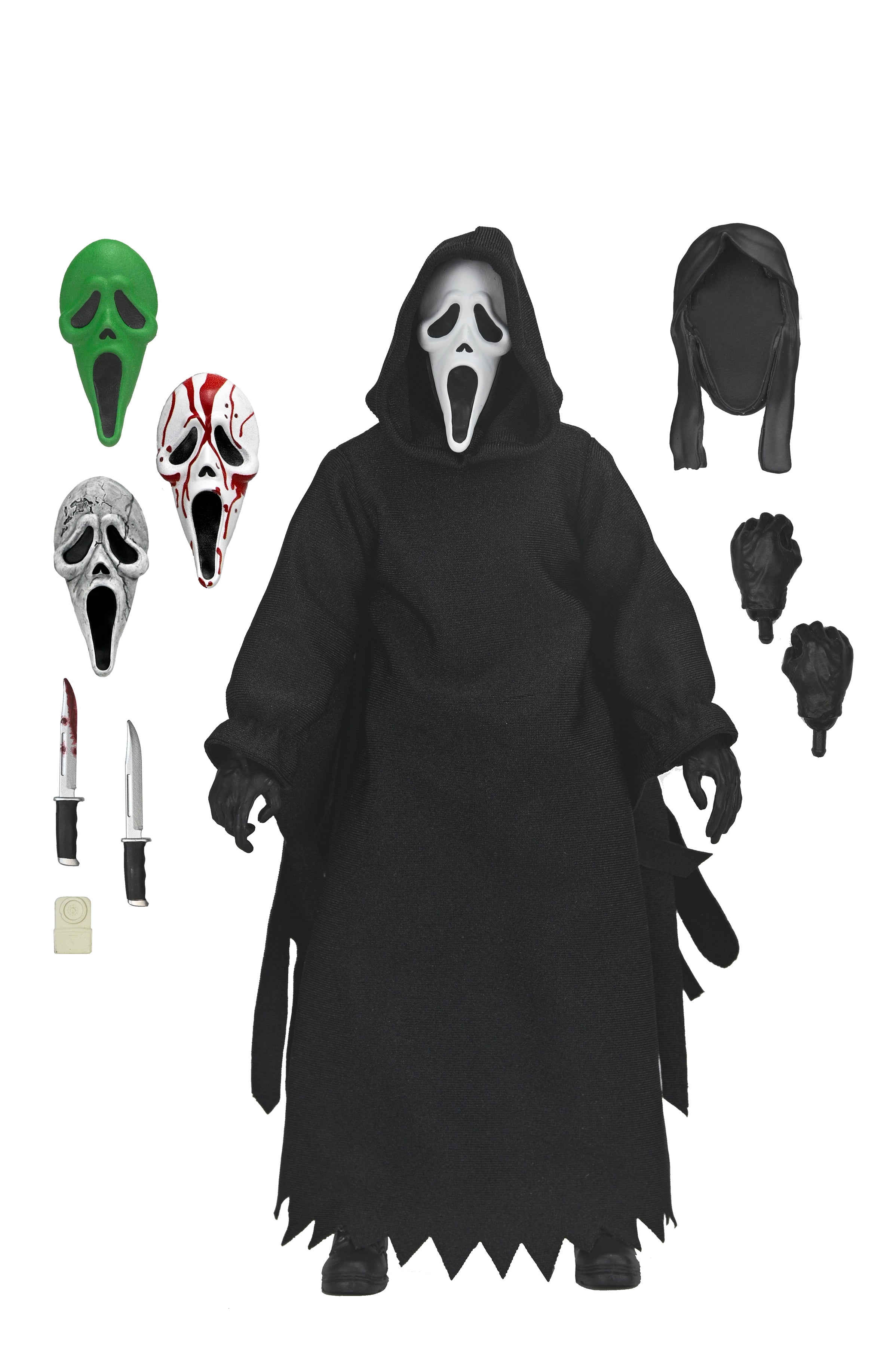 Ghost Face 8" Clothed Action Figure – NECA