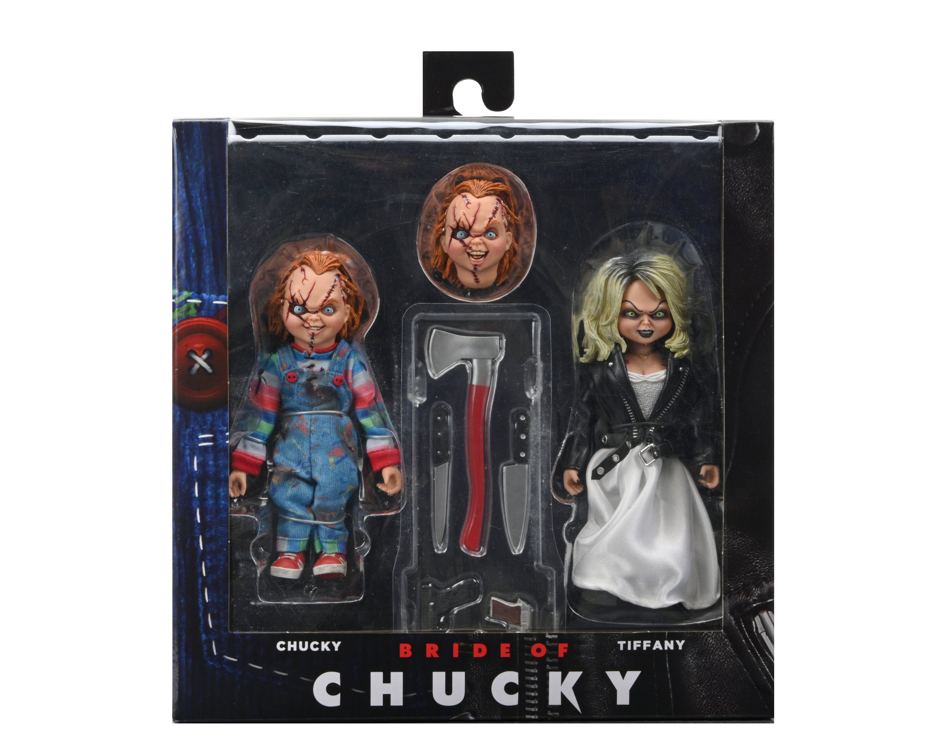Bride of Chucky - Chucky and Tiffany 8" Clothed Action Figure (2-Pack ...