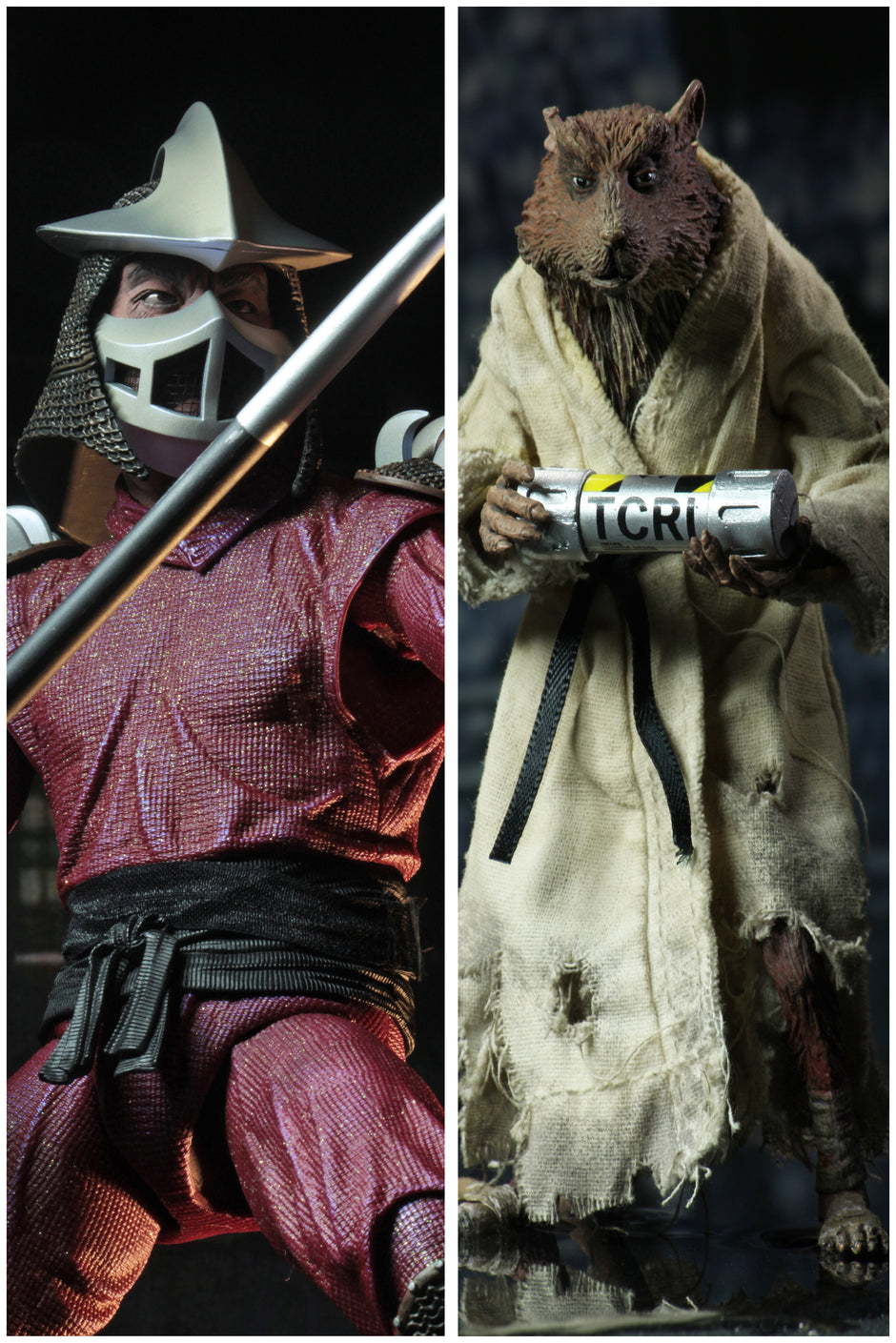 Teenage Mutant Ninja Turtles (1990 Movie) - Shredder & Splinter 7" Sca ...