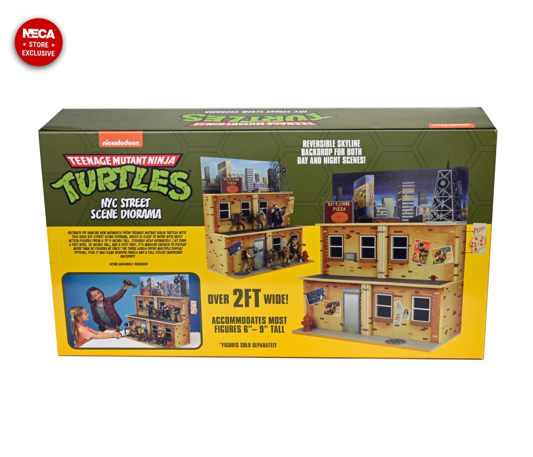 Teenage Mutant Ninja Turtles (Cartoon) – Street Scene Diorama – NECA
