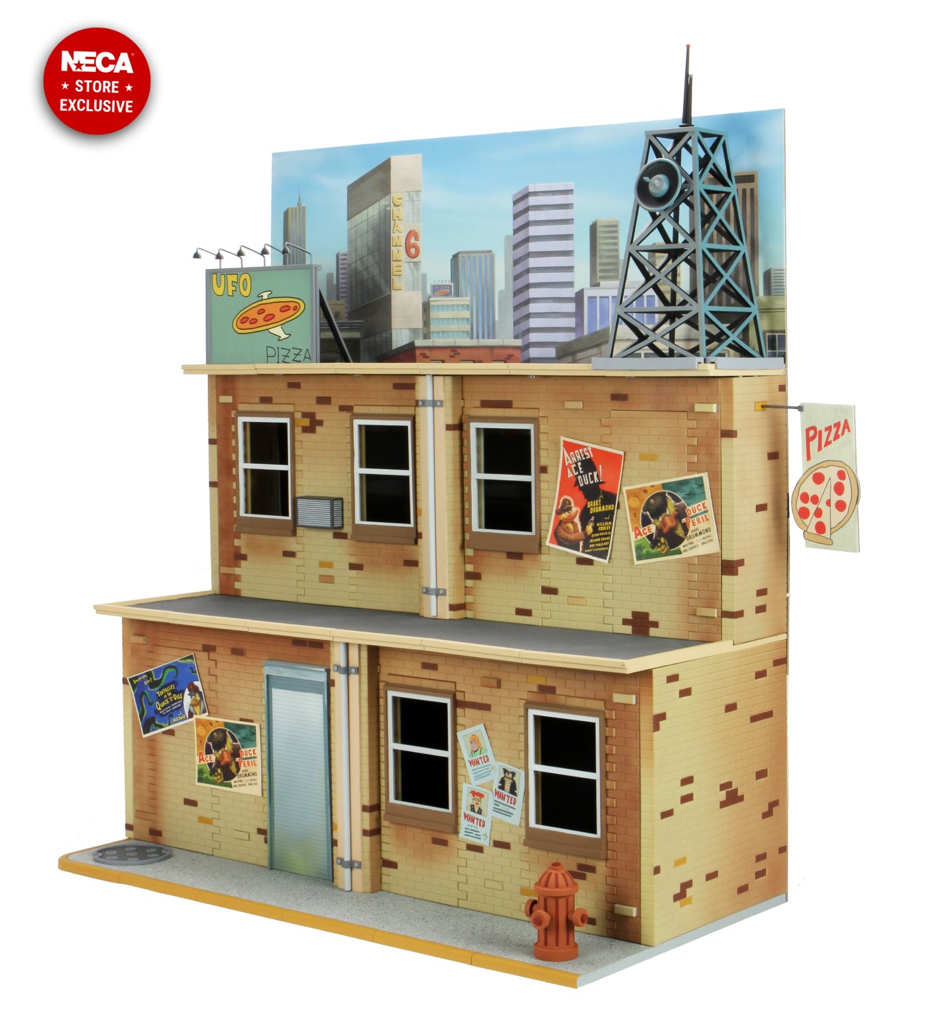 Teenage Mutant Ninja Turtles (Cartoon) – Street Scene Diorama – NECA