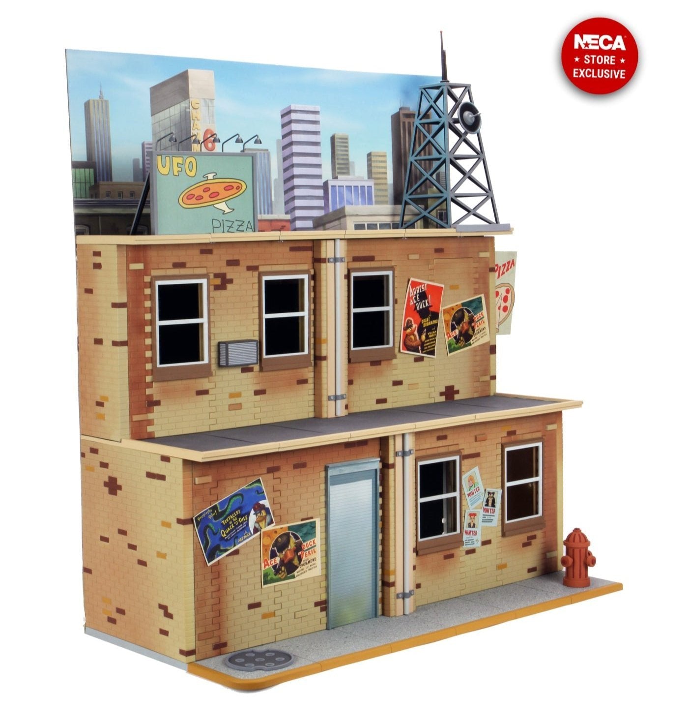 Teenage Mutant Ninja Turtles (Cartoon) – Street Scene Diorama – NECA