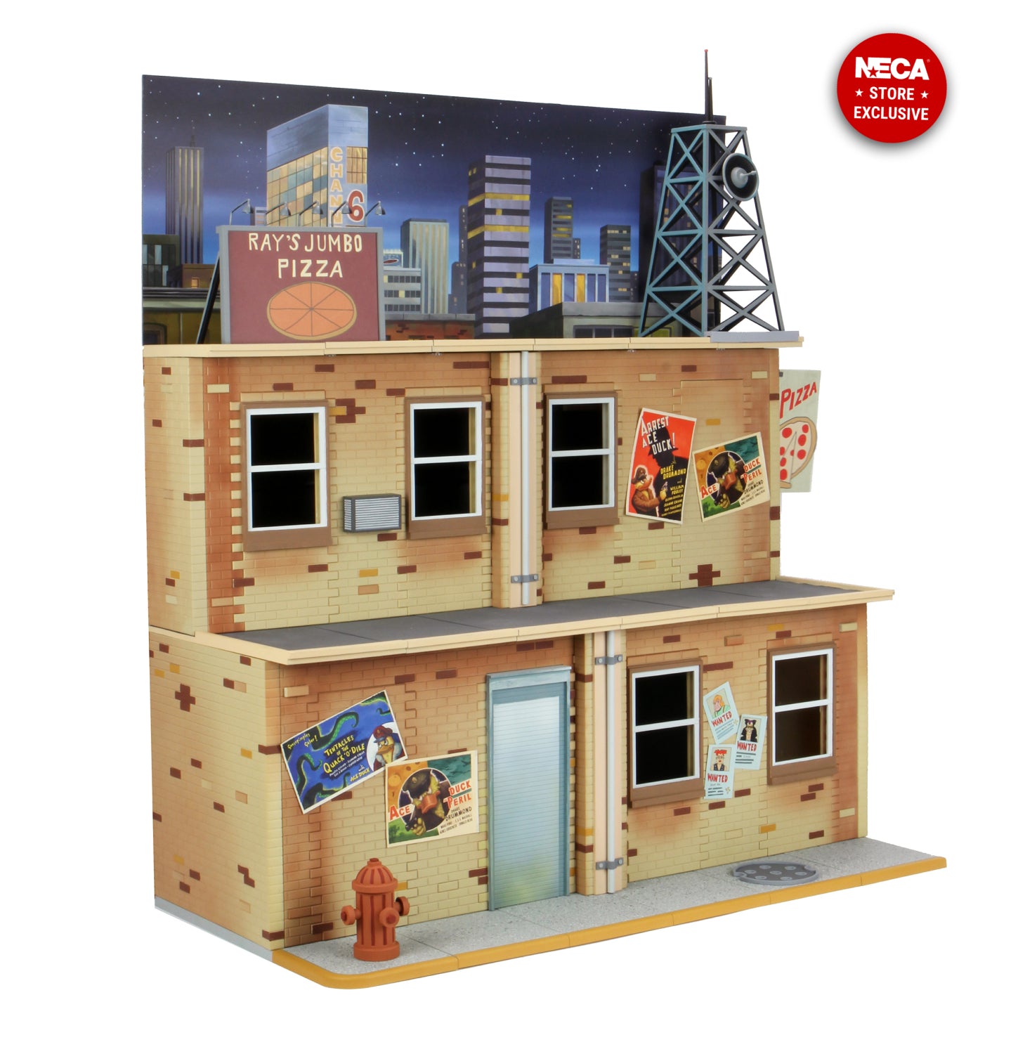 Teenage Mutant Ninja Turtles (Cartoon) – Street Scene Diorama – NECA
