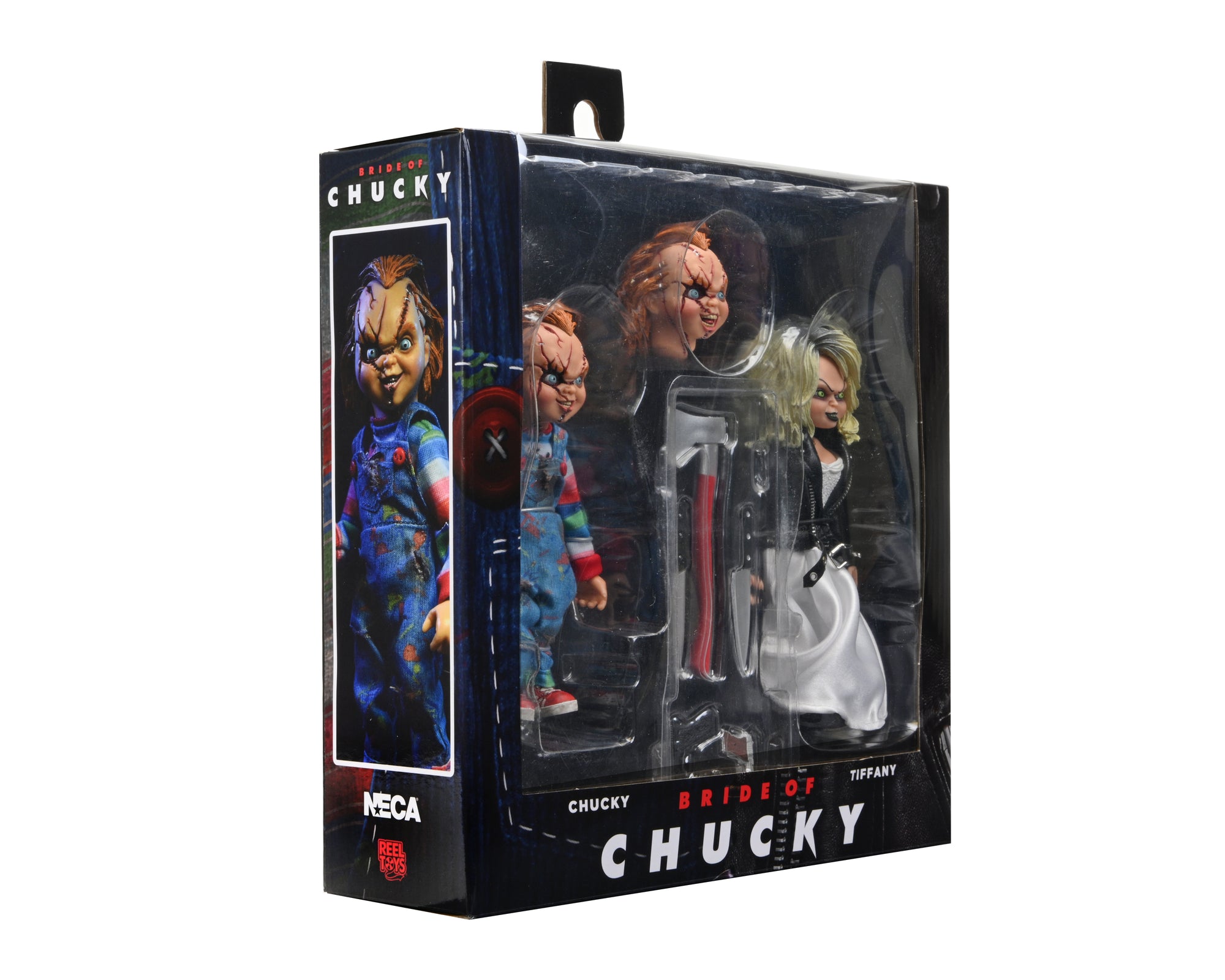 Bride of Chucky - Chucky and Tiffany 8" Clothed Action Figure (2-Pack ...