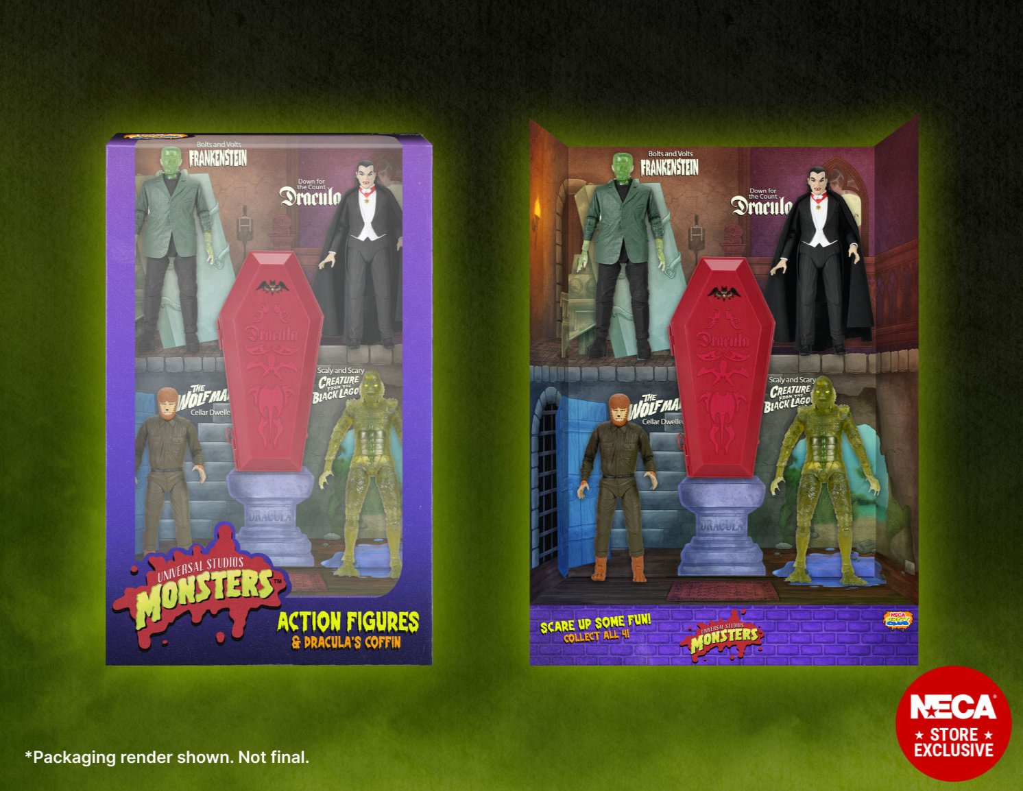 Universal Monsters - Crypt Club 7” Scale Action Figure 4-Pack – NECA
