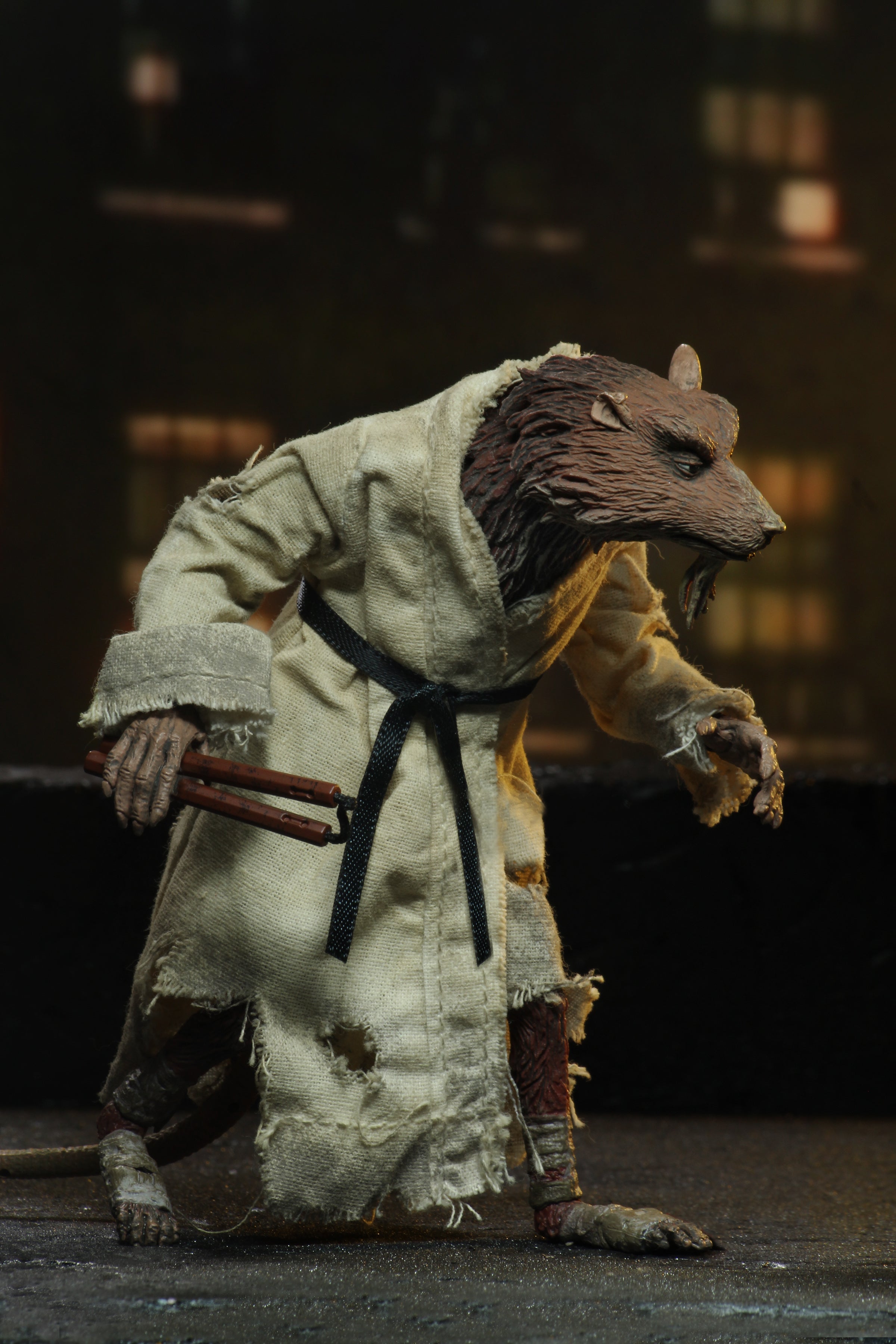 Teenage Mutant Ninja Turtles (1990 Movie) - Shredder & Splinter 7" Sca ...