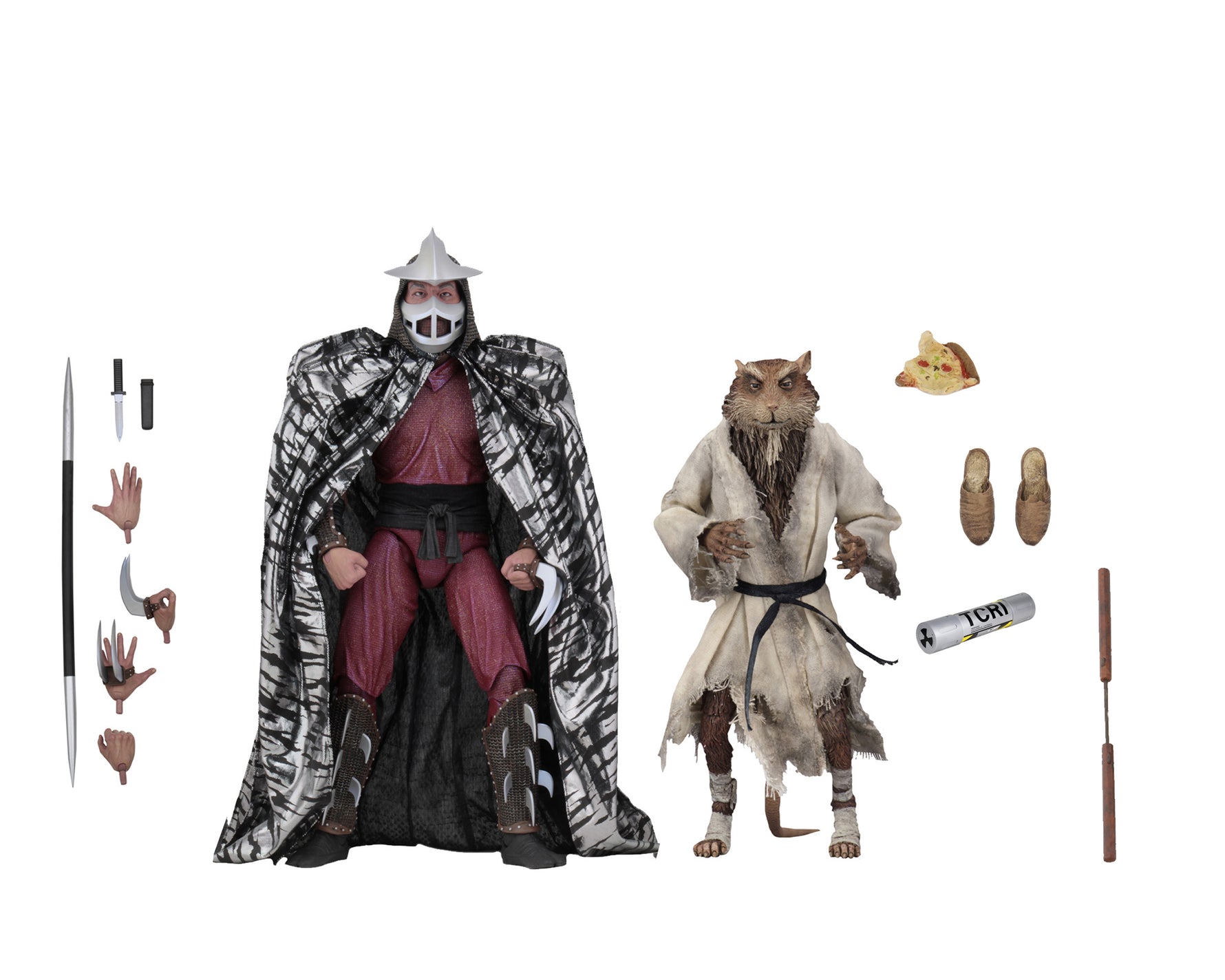 Teenage Mutant Ninja Turtles (1990 Movie) - Shredder & Splinter 7" Sca ...