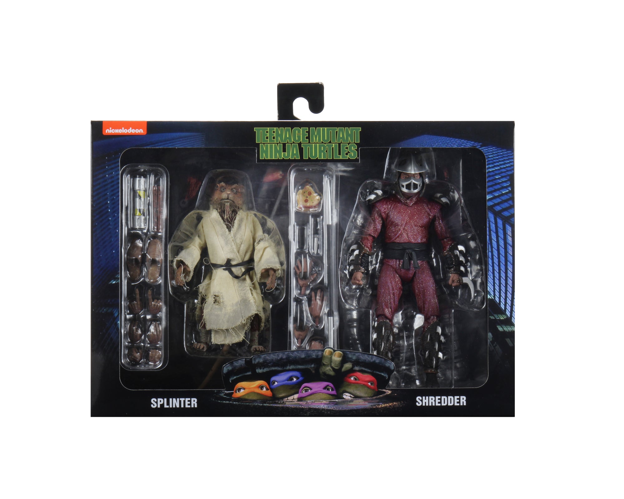 Teenage Mutant Ninja Turtles (1990 Movie) - Shredder & Splinter 7" Sca ...