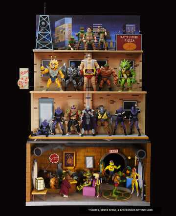 Teenage Mutant Ninja Turtles (Cartoon) – Street Scene Diorama – NECA